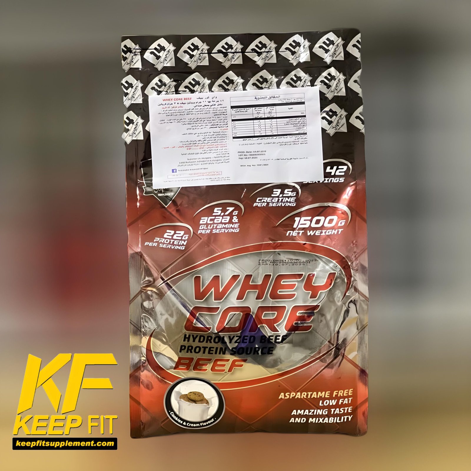 واي كور بيف بروتين هيدرولايزيد ٤٢ جرعه اوروبي superior 14 whey core ...